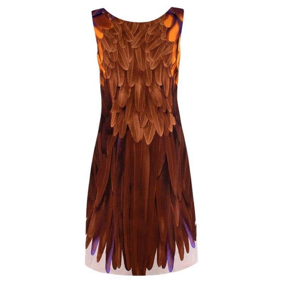 Prada | Dresses | Prada Rare Runway Silk Feather Print Dress | Poshmark